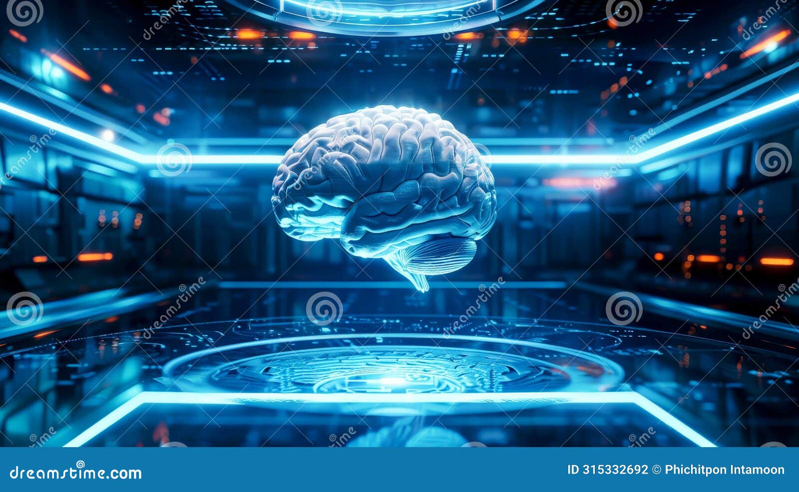 Digital Human Brain with a Technological Backdrop with Neurons.ai ...
