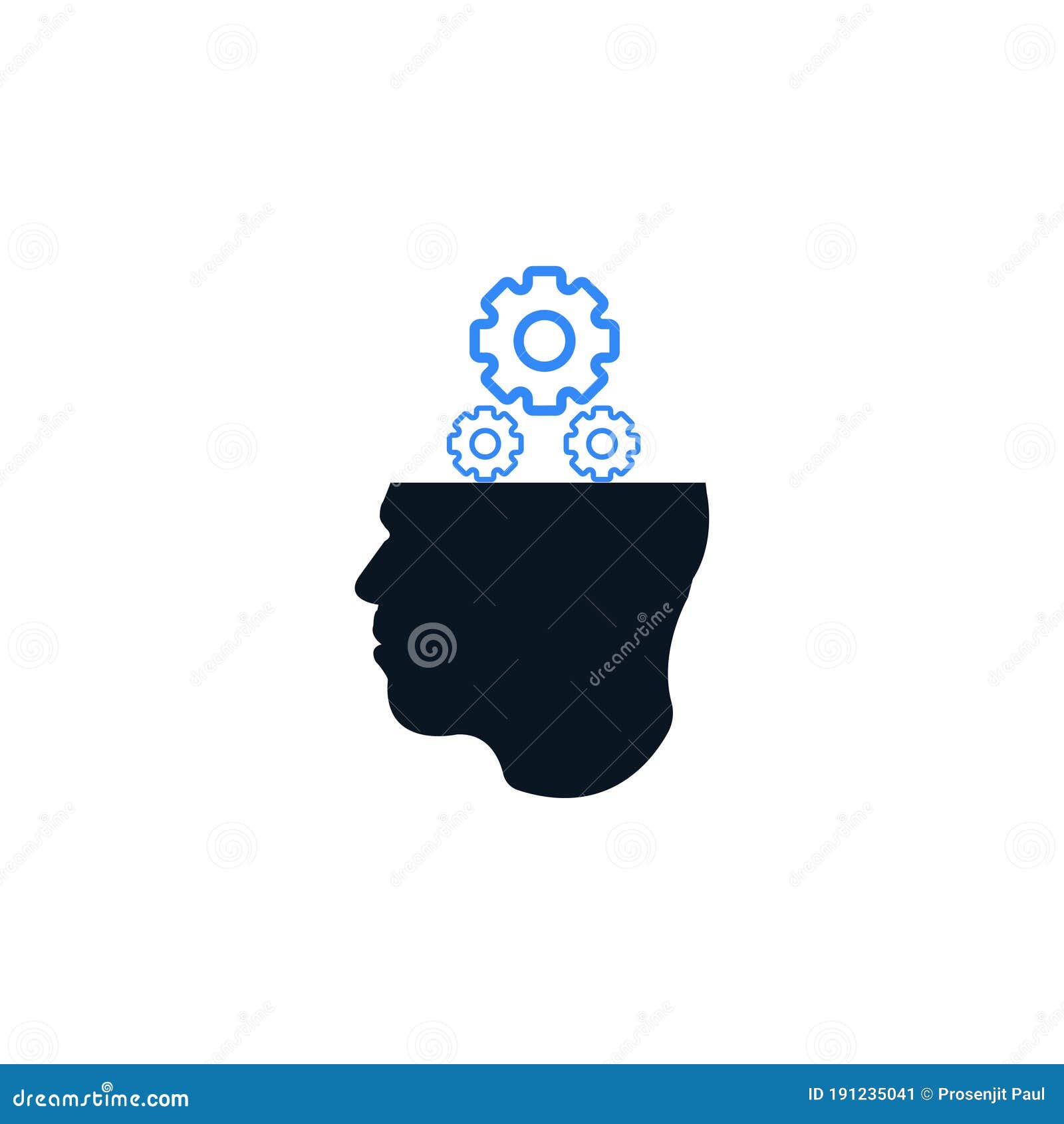 Digital Human Head Icon , Technology Head Icon Stock Vector ...