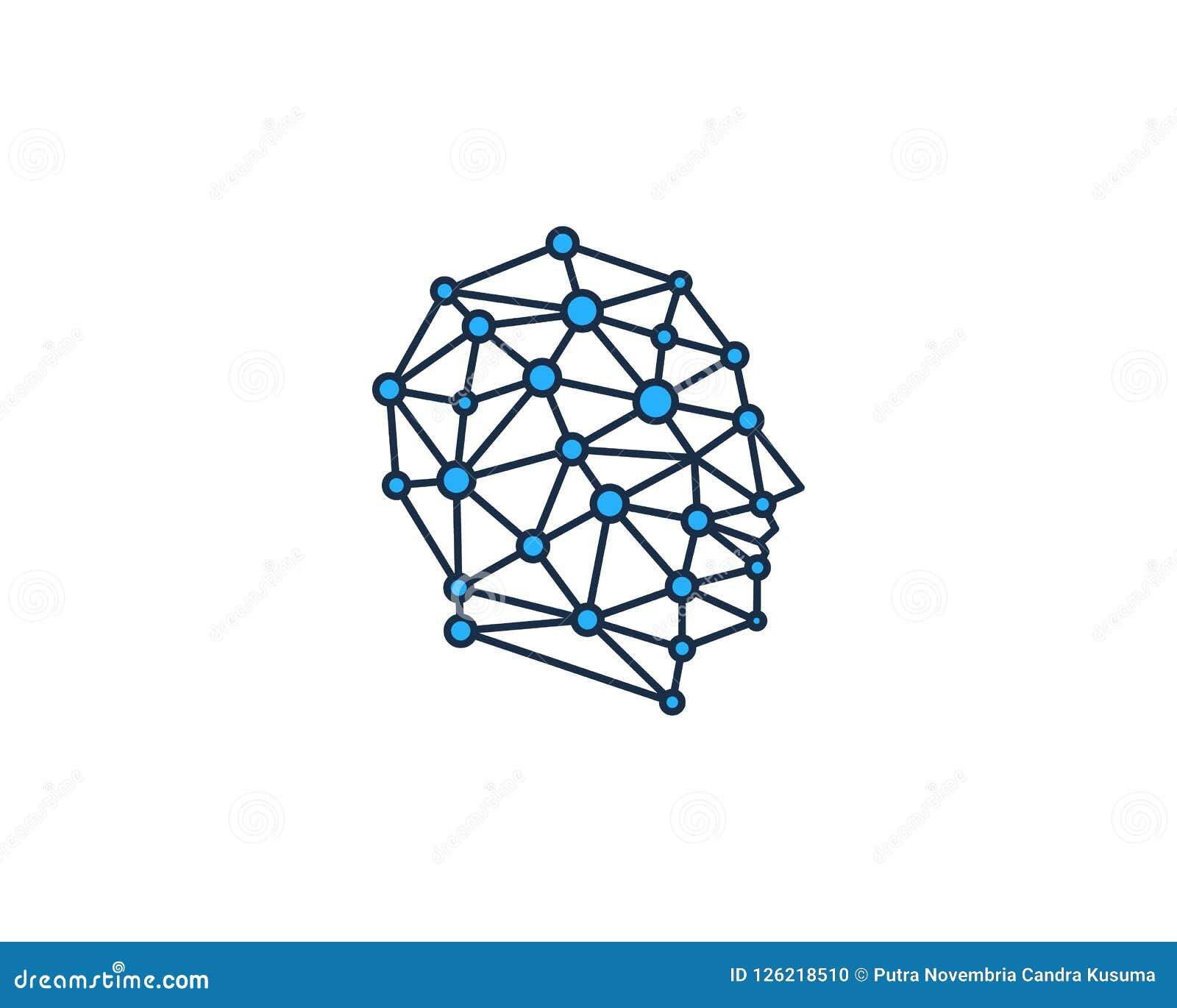 Digital Human Head Logo Icon Design Stock Vector - Illustration of ...