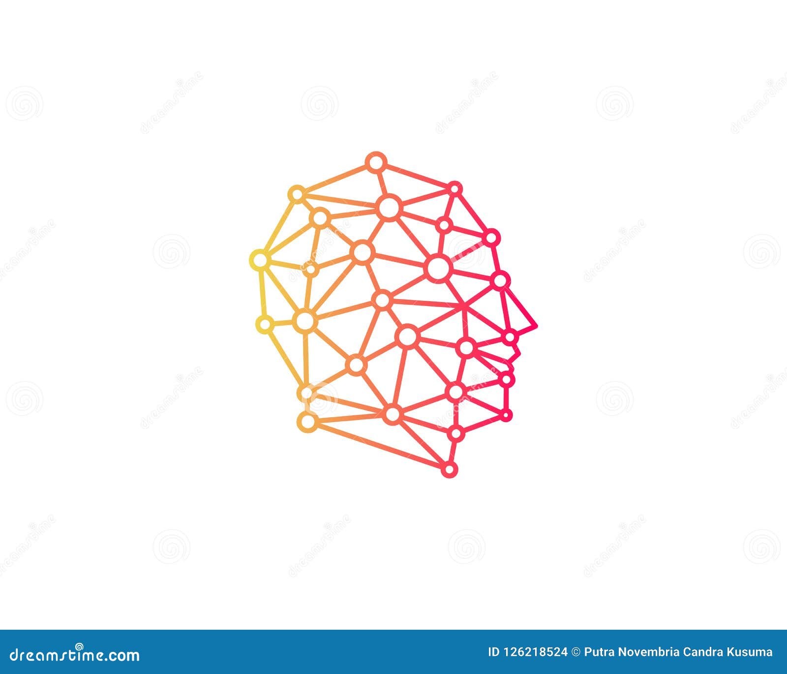 Digital Human Head Logo Icon Design Stock Vector - Illustration of ...