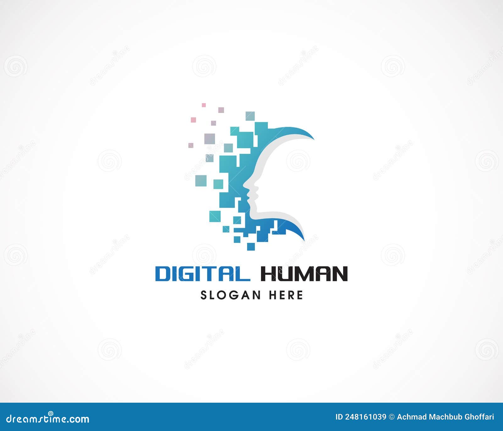 Digital Human Logo Creative Illustration Stock Illustration ...