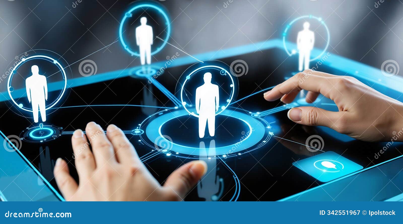 Digital Human Resources Management Interface with Connected Team ...