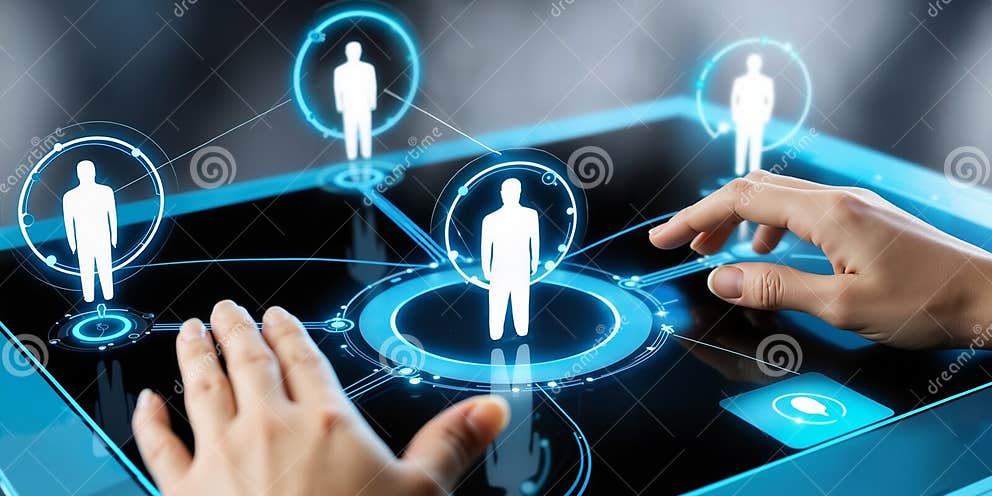 Digital Human Resources Management Interface with Connected Team ...