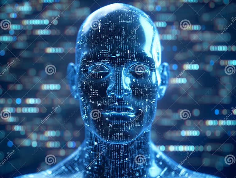 Digital Human Concept stock image. Image of code, intelligence - 316934705