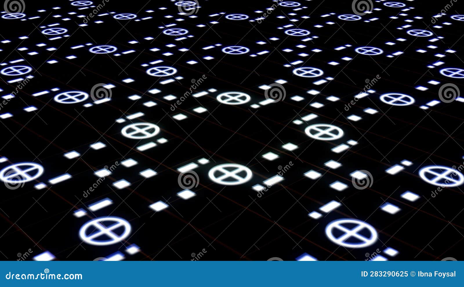 Digital Ibg Background Loop Animation Stock Illustration - Illustration ...