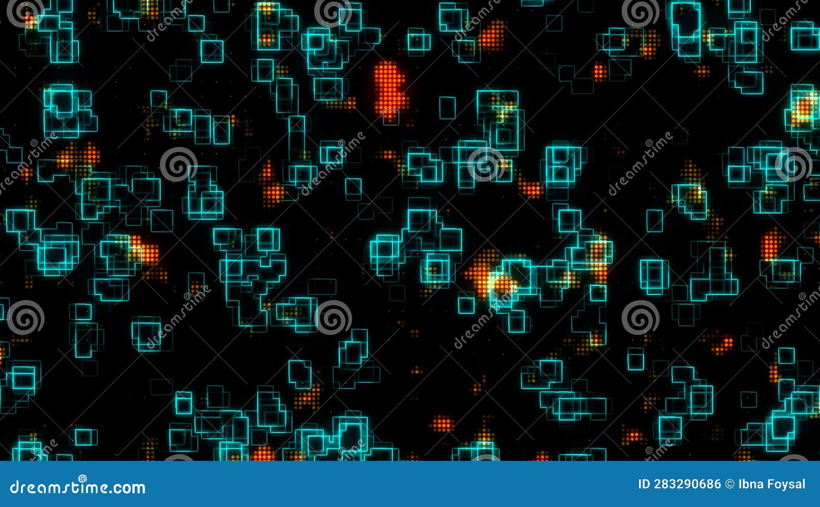 Digital Ibg Background Loop Animation Stock Illustration - Illustration ...
