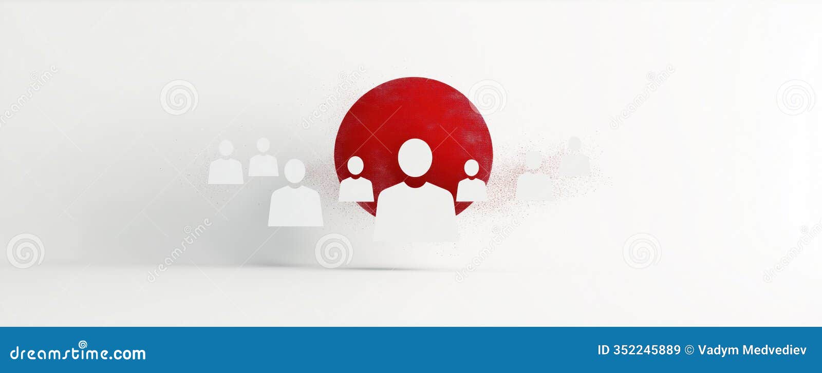 Digital Icons Represent Consumer Groups. Illustration Displays Target ...