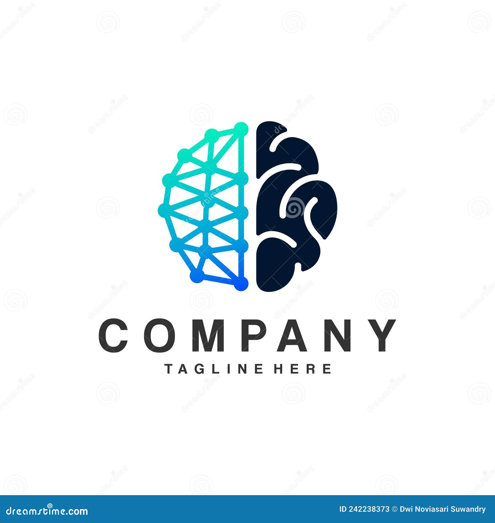 Brainstorming Logo. Brainstorming Emblem. Cloud The Brain And Lightning ...