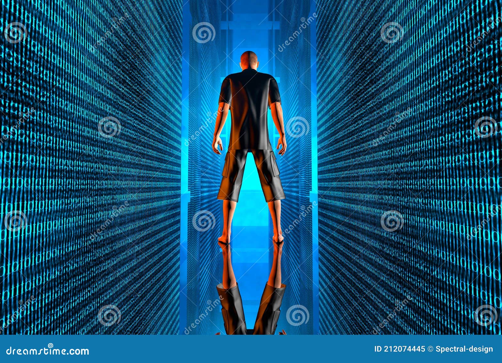 Digital identity stock illustration. Illustration of internet - 212074445