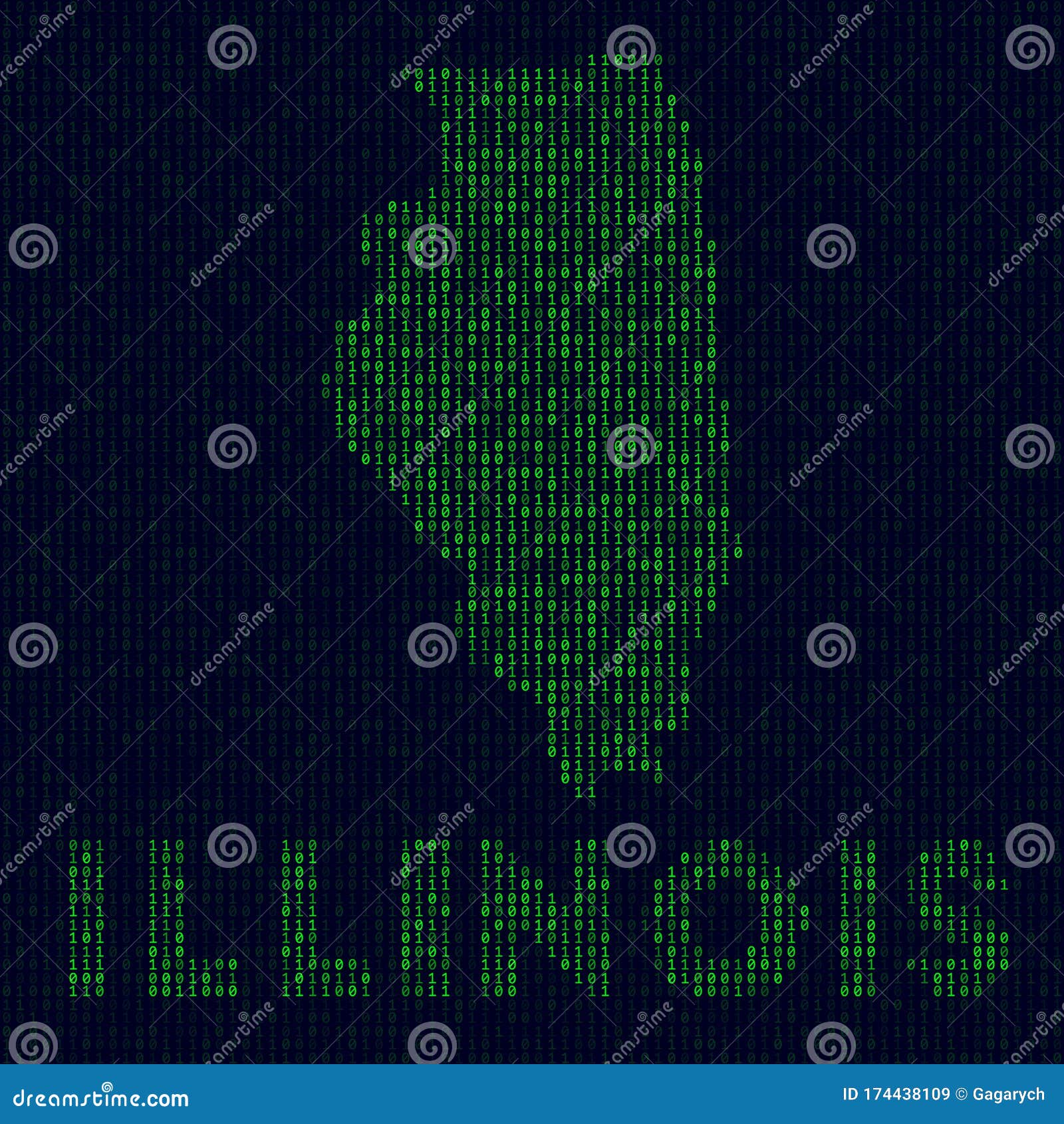 Digital Illinois logo. stock vector. Illustration of global - 174438109