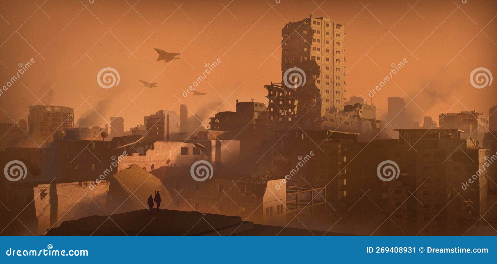 An Abandoned And Destroyed Old Train Lies In The Middle Of An Ancient ...