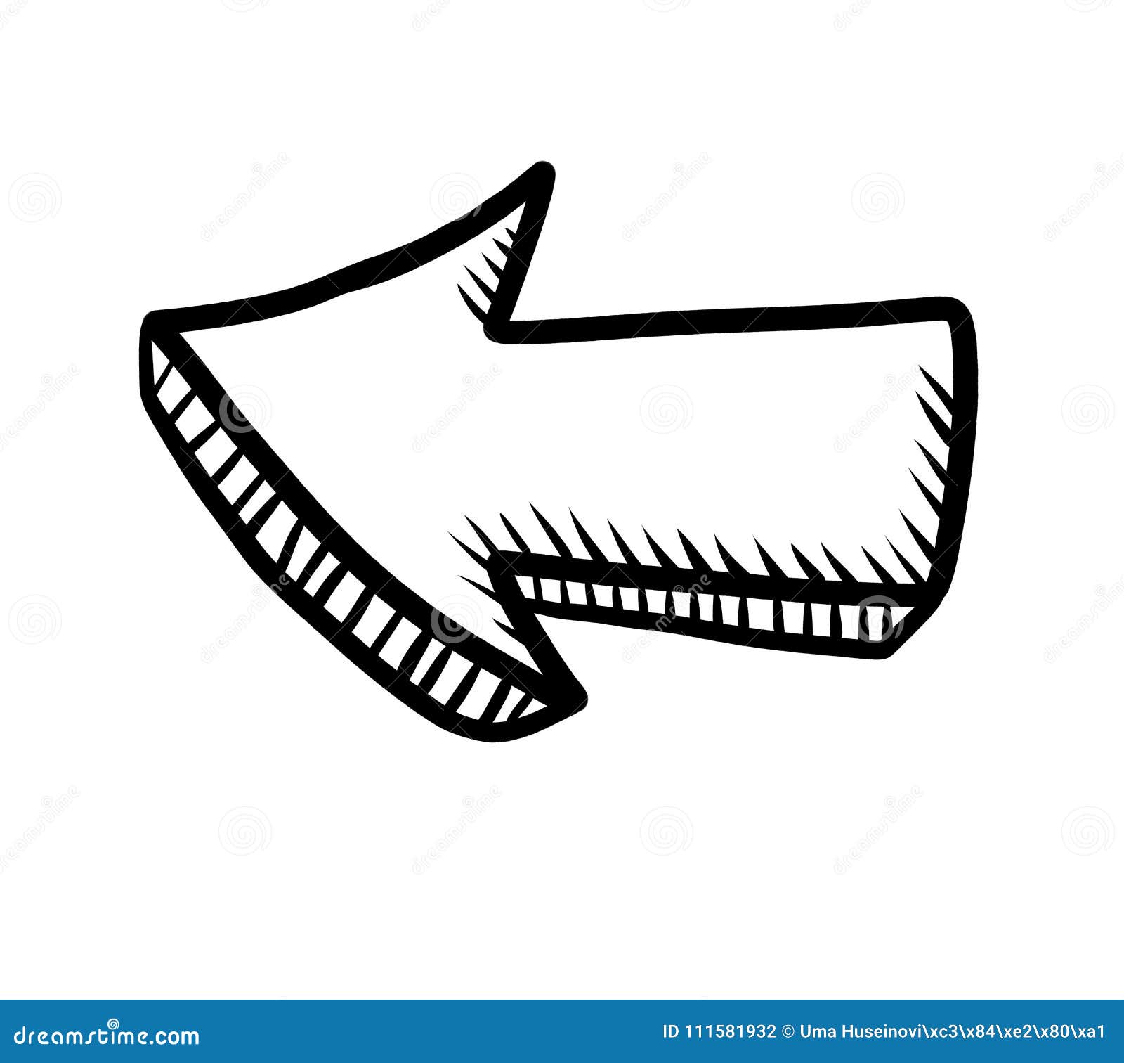 Black Arrow Doodle 2 stock illustration. Illustration of creativity ...