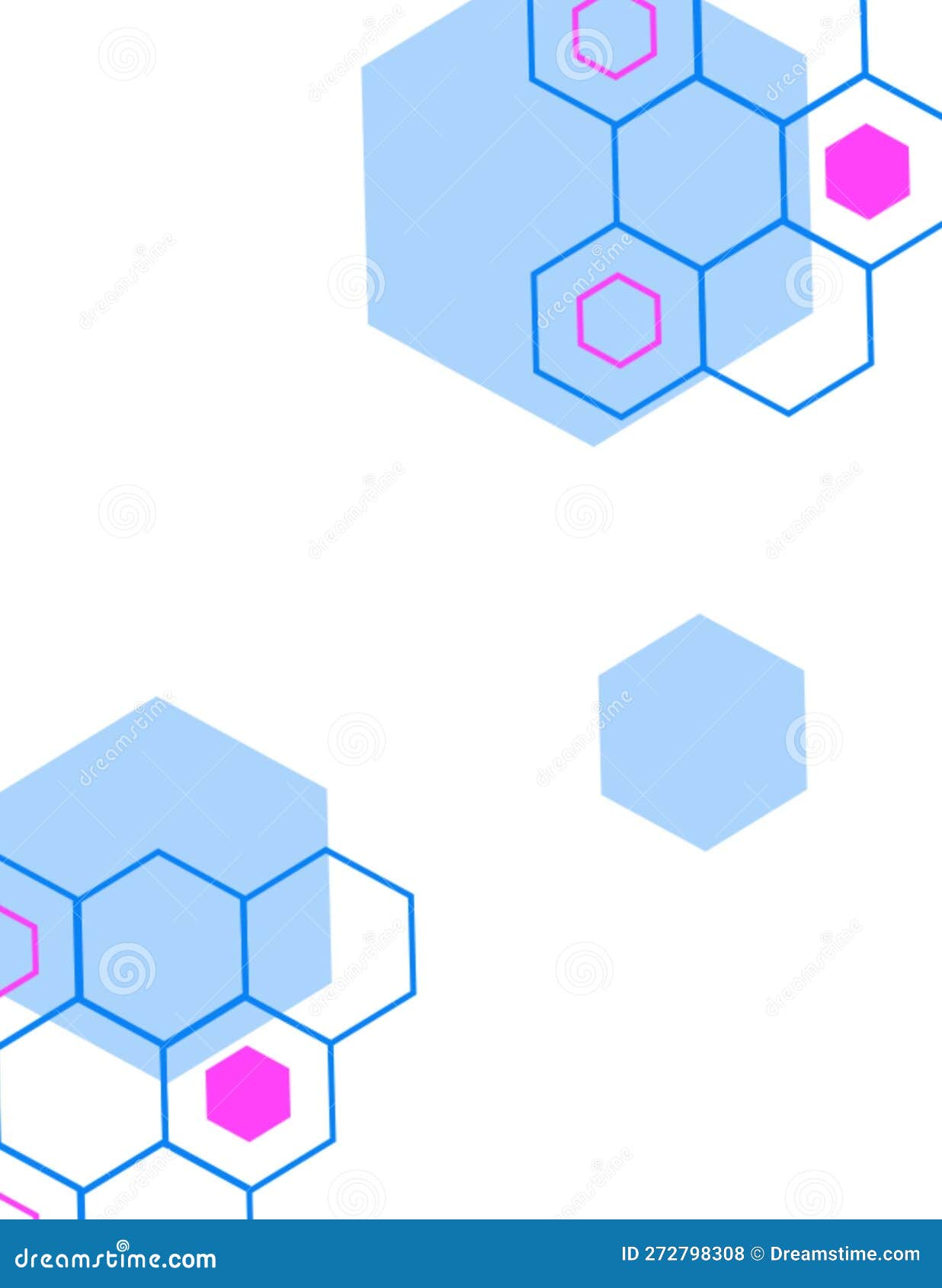 Digital Illustration of a Blank Background Design with Hexagonal ...
