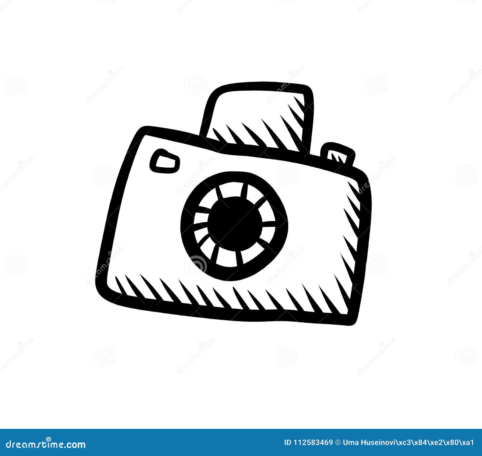 Epic Camera Doodle stock illustration. Illustration of clip - 112583469