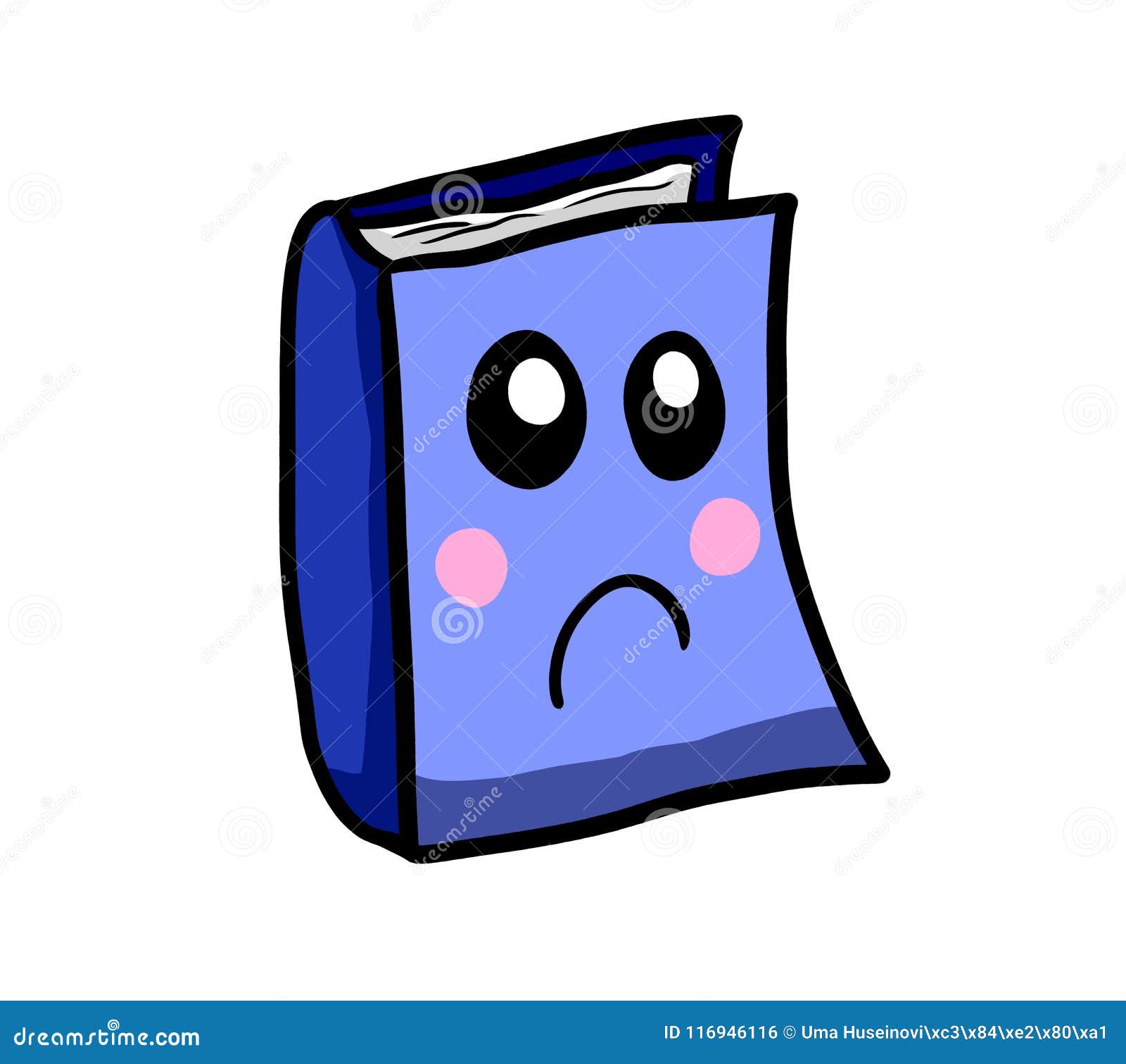 Really Sad Cartoon Book stock illustration. Illustration of character ...