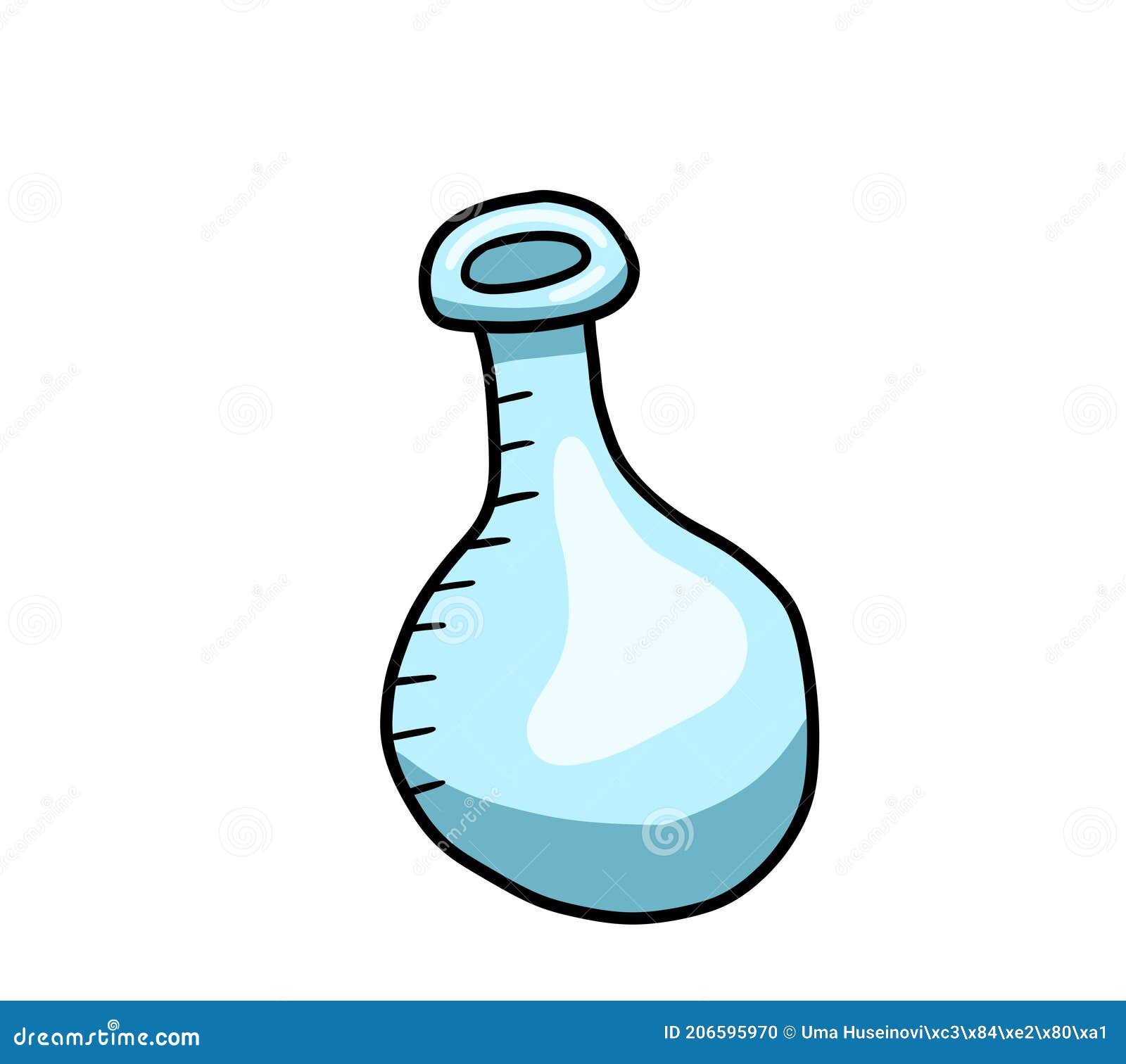 A Cartoon Science Beaker stock illustration. Illustration of isolated ...
