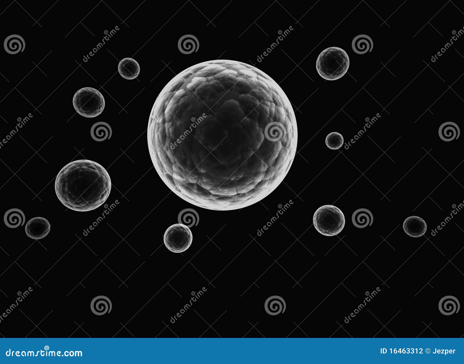Digital Illustration of Cells Stock Illustration - Illustration of ...