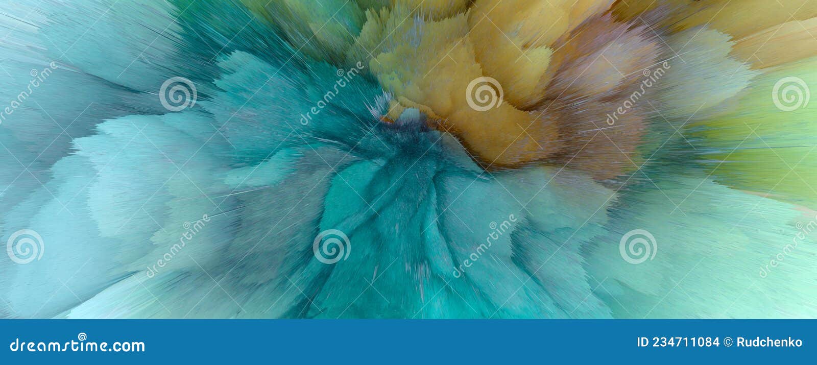 Digital Illustration. Color Blot Splash Stock Illustration ...