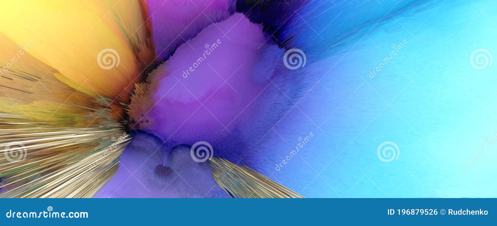 Digital Illustration. Color Rainbow Splash Stock Illustration ...