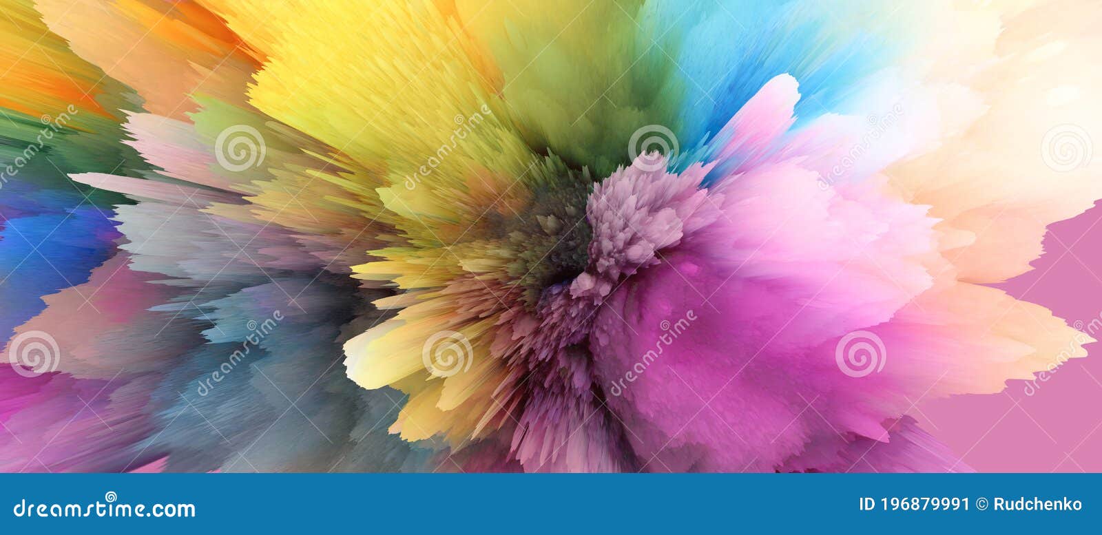 Digital Illustration. Color Rainbow Splash Stock Image - Image of fairy ...