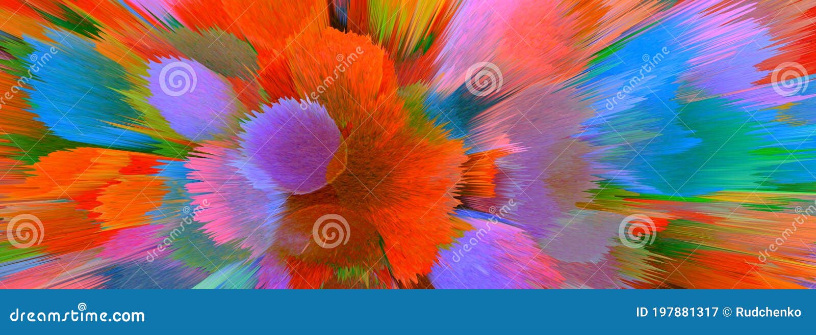 Digital Illustration. Color Rainbow Splash Stock Image - Image of fire ...