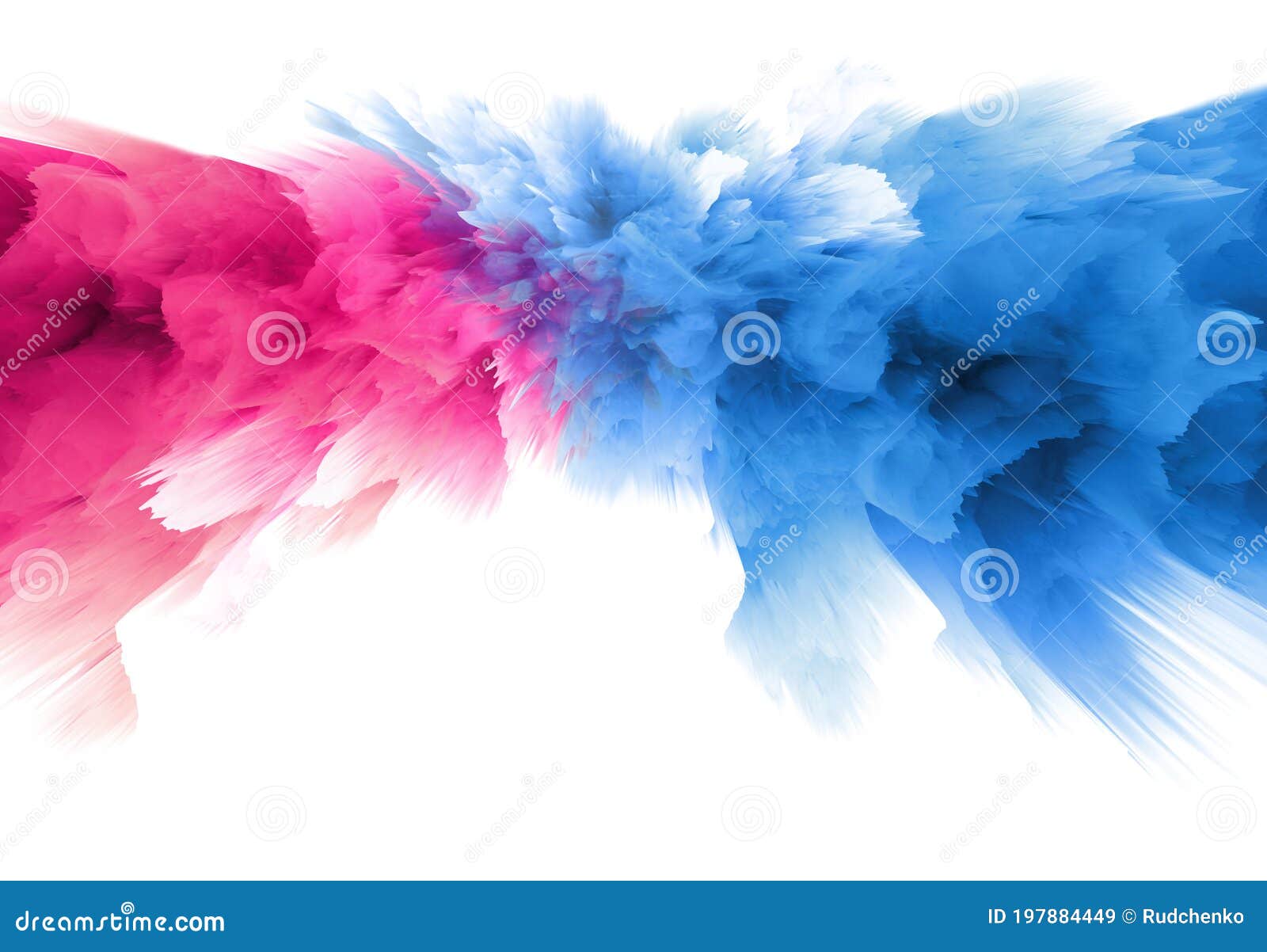 Digital Illustration. Color Rainbow Splash Stock Image - Image of ...