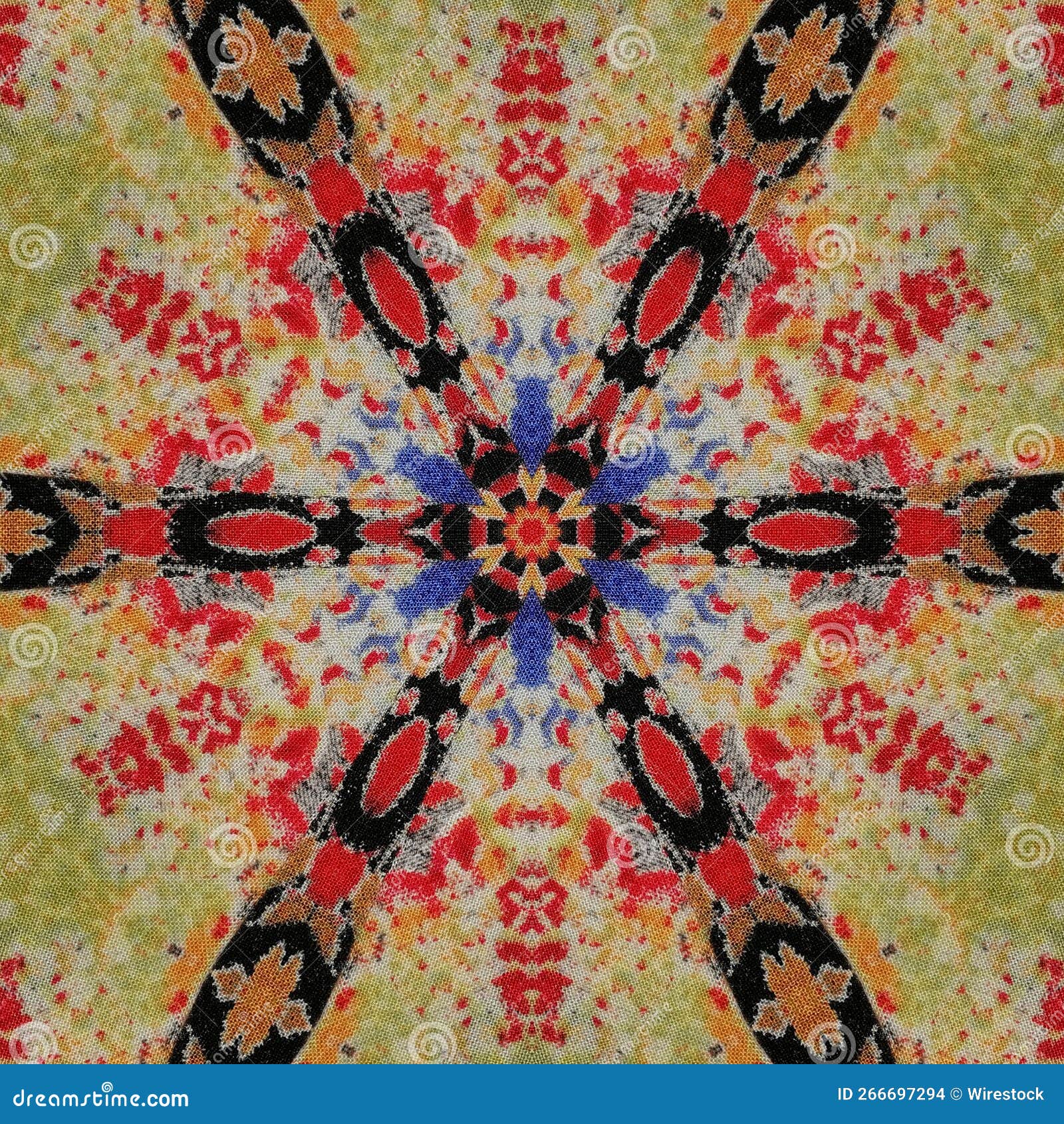 Digital Illustration of a Colorful Kaleidoscope Background for ...