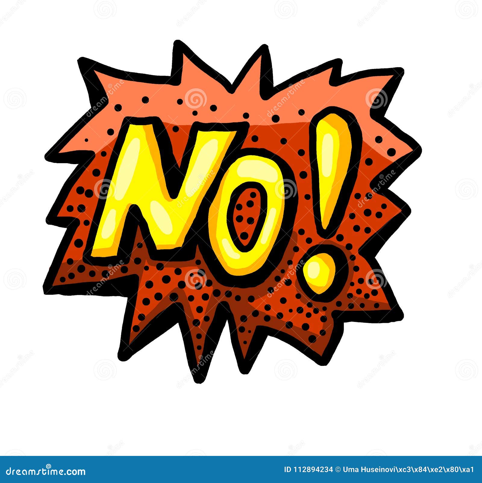 Epic No Comic icon stock illustration. Illustration of color - 112894234