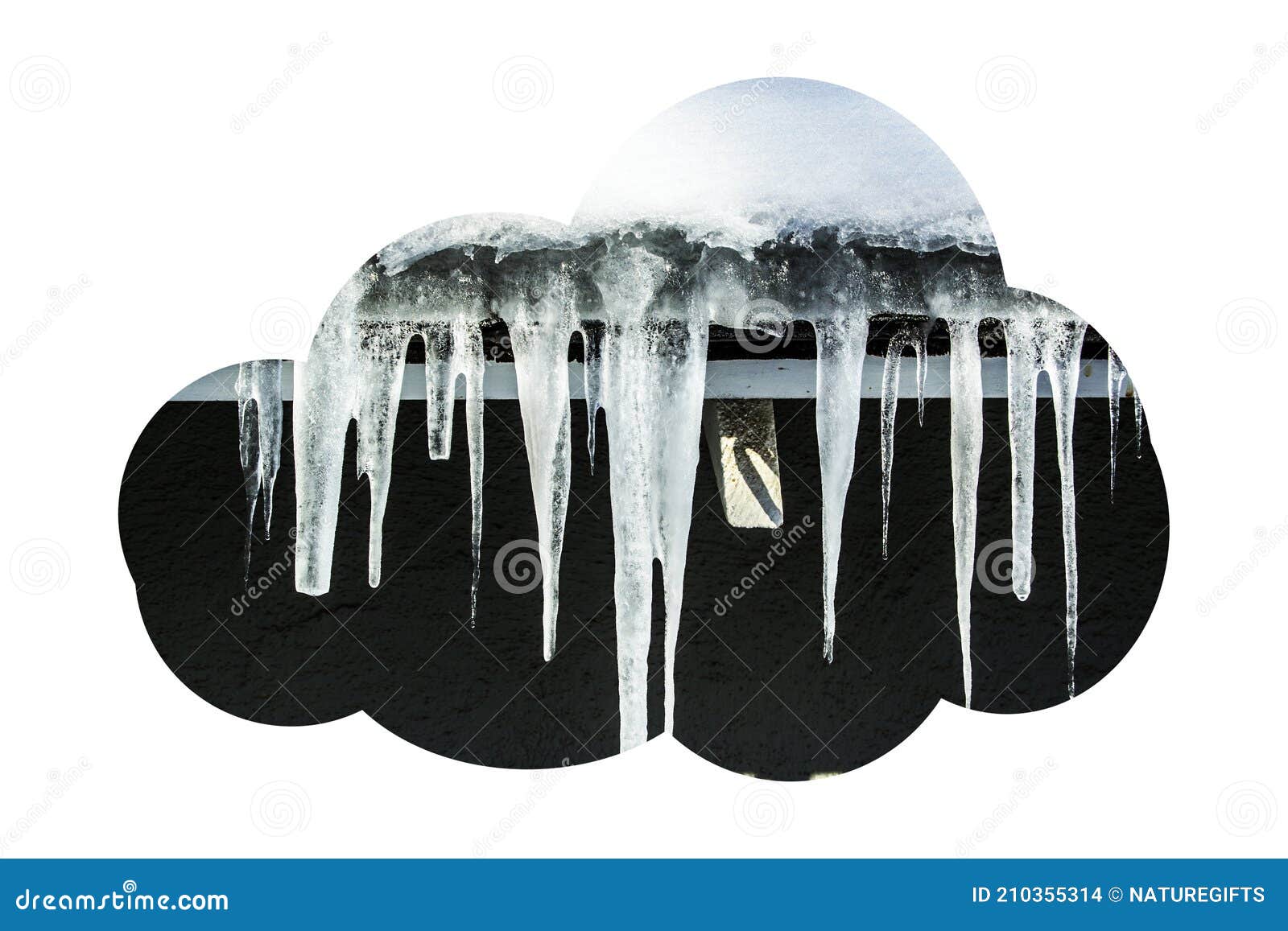 Digital Illustration Icicles Background Stock Photo - Image of dream ...