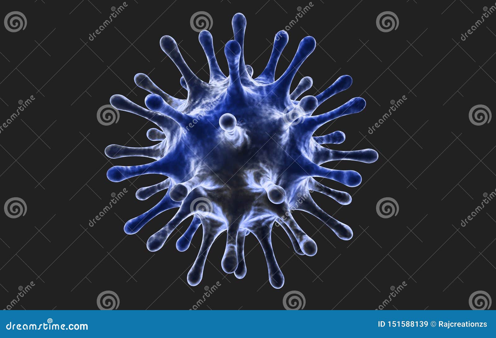 3d Rendered Digital Illustration of Pox Virus in Dark Background Stock ...