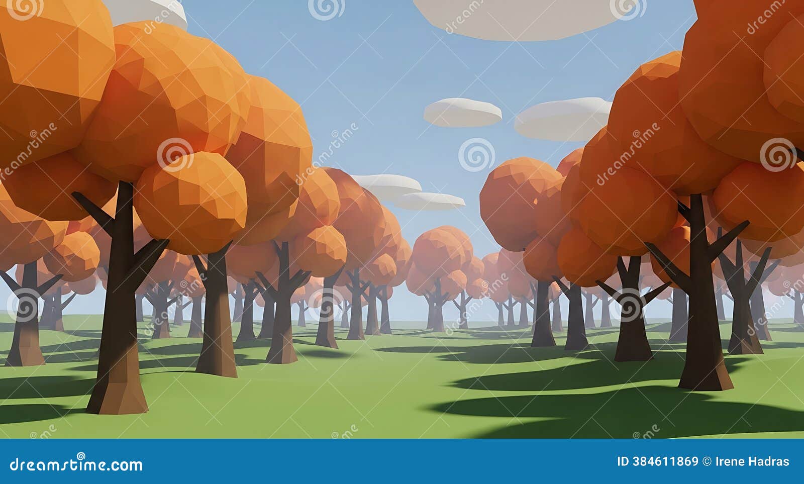 Stylized Forest Background Vector Illustration | CartoonDealer.com ...
