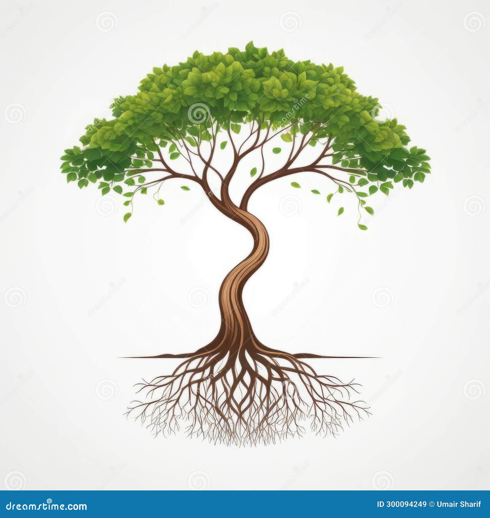 Rooted in Strength stock illustration. Illustration of interdependence ...
