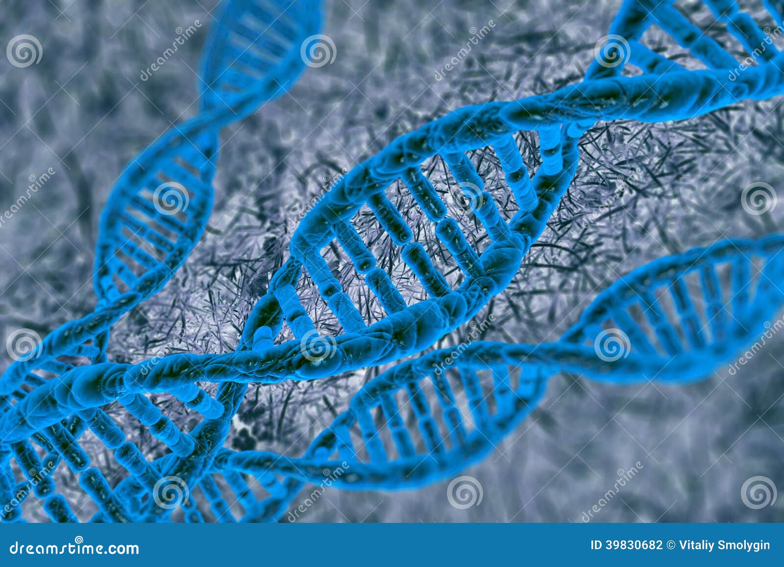 Digital Illustration Dna Cell Stock Photo - Image of genomes, computer ...