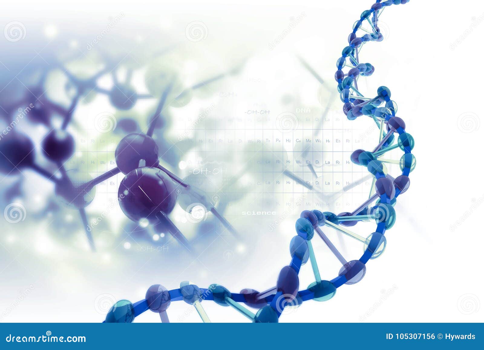 Digital Illustration of Dna Stock Illustration - Illustration of ...
