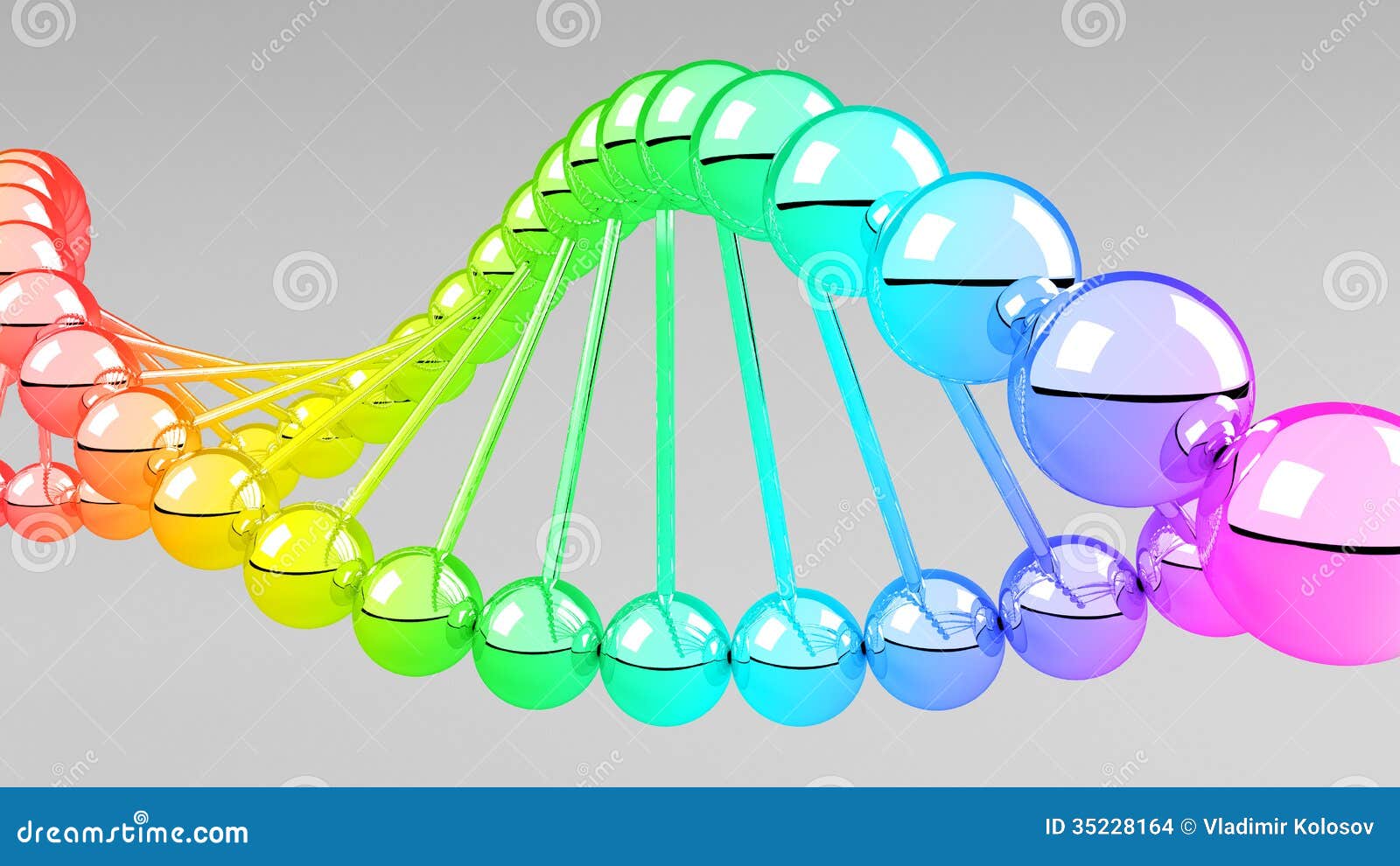 Digital Illustration of Dna Structure. Stock Illustration ...