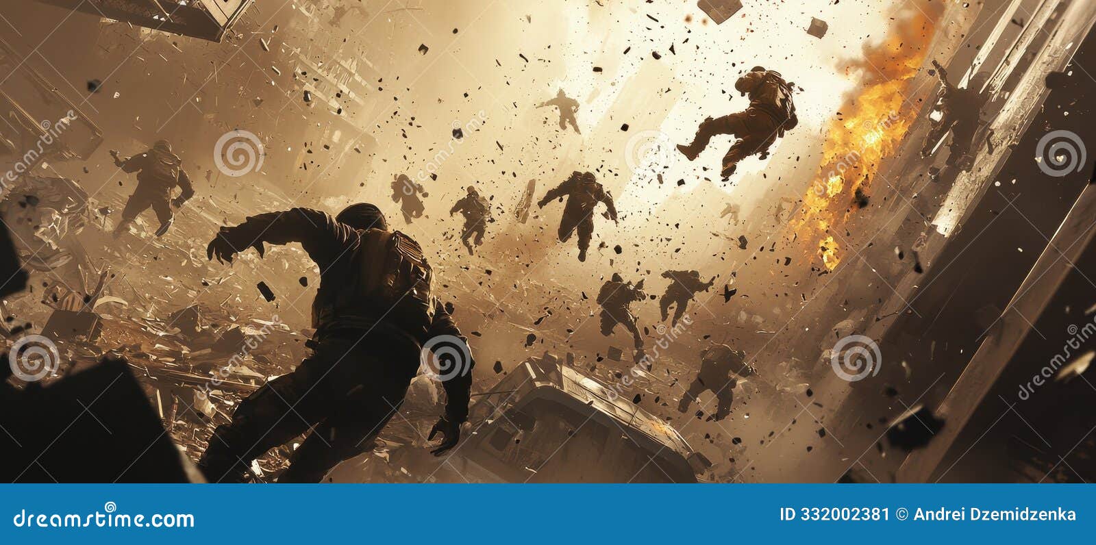 Digital Illustration of Doomsday Scene of a Catastrophe. Stock ...