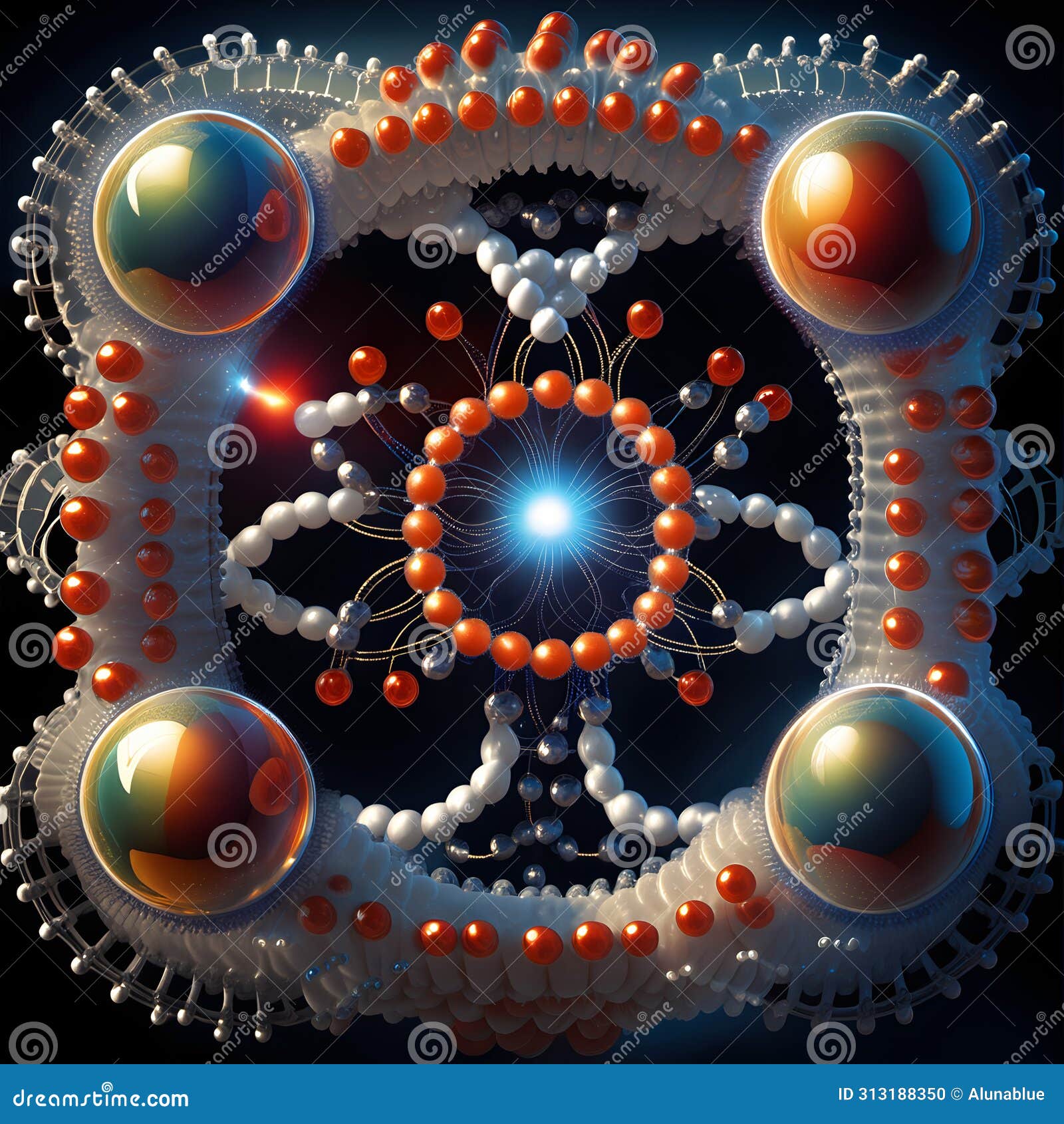This Digital Illustration Evokes the Concept of Sacred Geometry and the ...