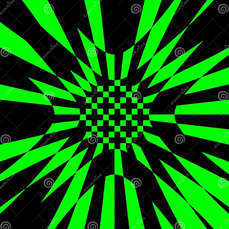 Digital Illustration of Green-black Pattern Abstract Background for ...