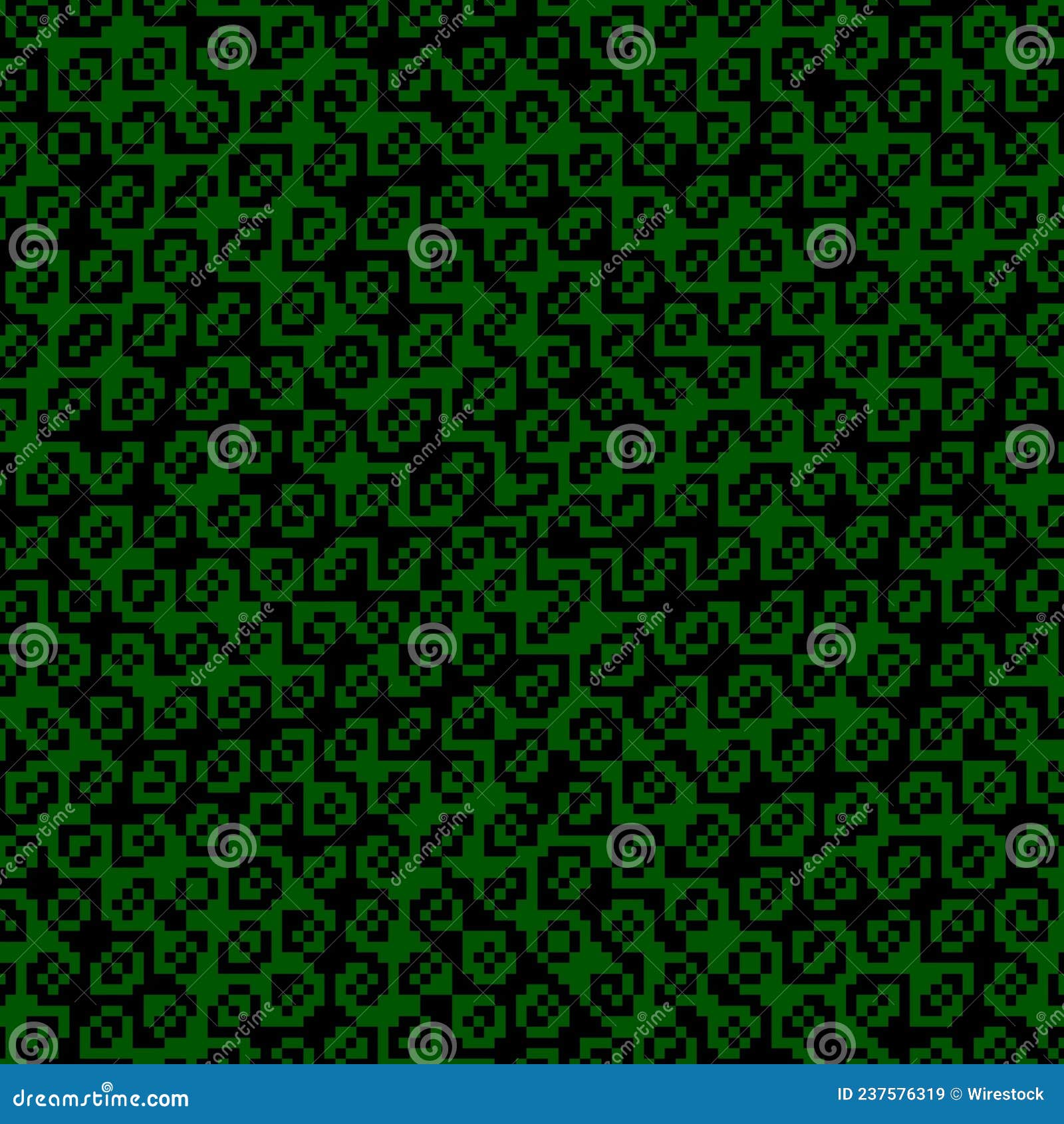 Digital Illustration of Green-black Pattern Abstract Background for ...