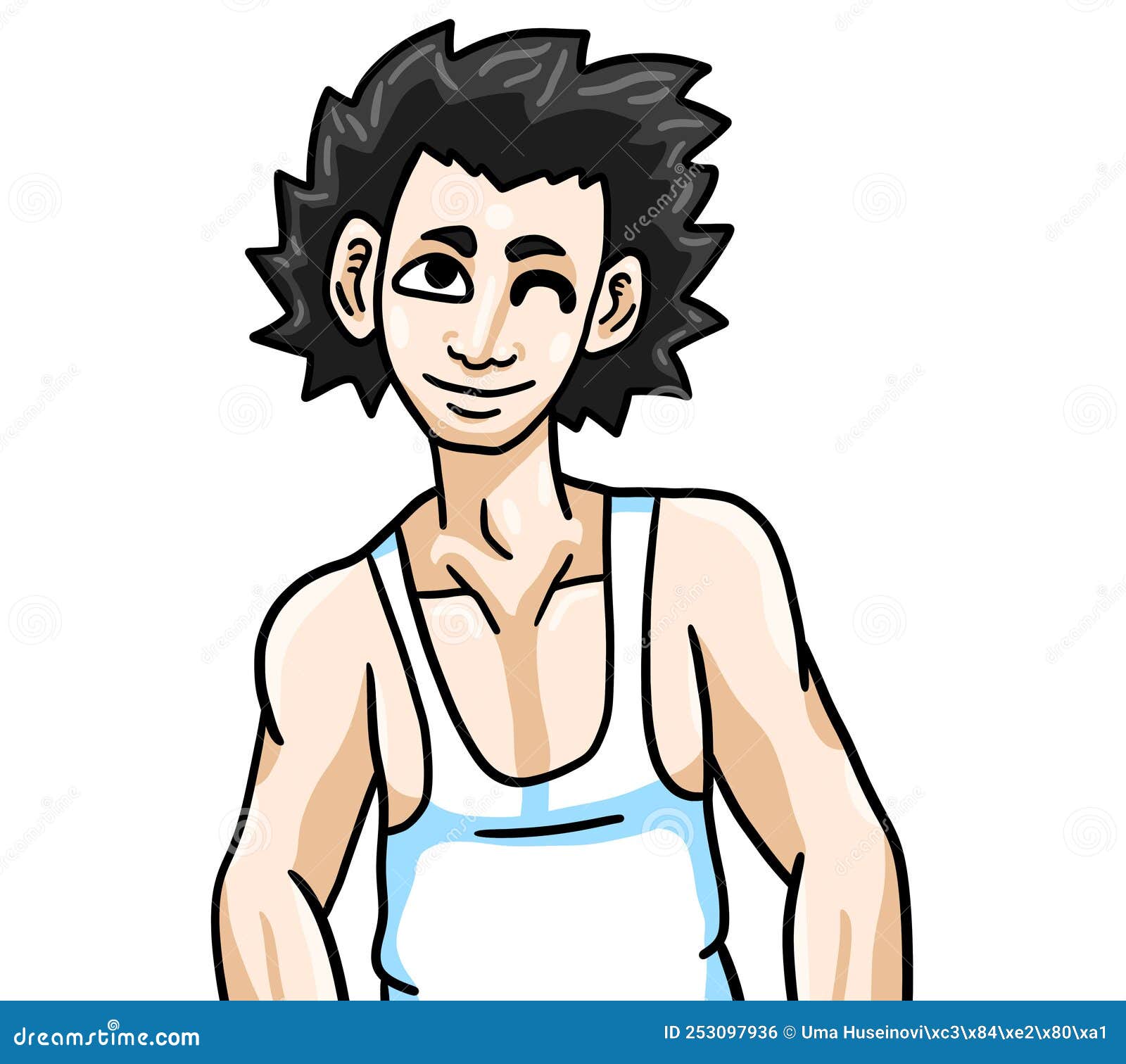 Winking Flirty Cartoon Yellow Pepper Stock Illustration | CartoonDealer ...