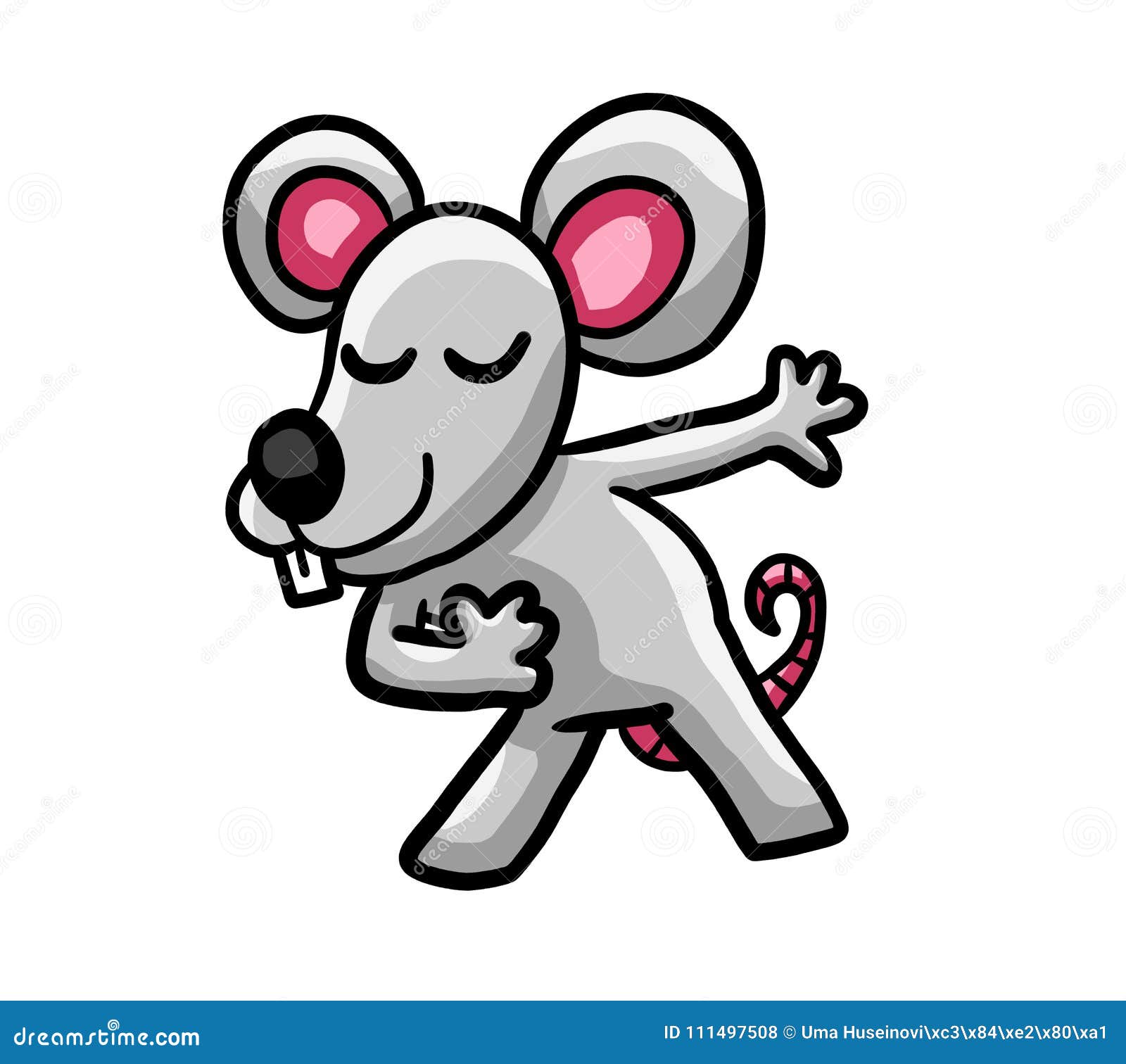 Happy Royal Mouse stock illustration. Illustration of artwork - 111497508