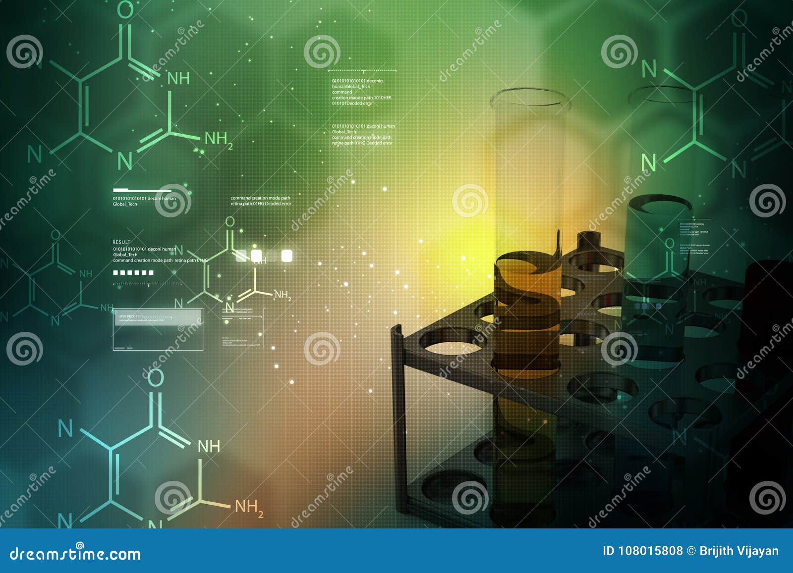 Laboratory, Molecules, Crystal Lattice. Nanotech Research In ...