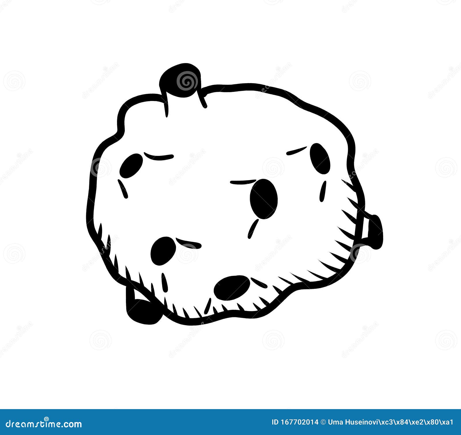 A Very Big Meteor Doodle stock illustration. Illustration of meteorite ...