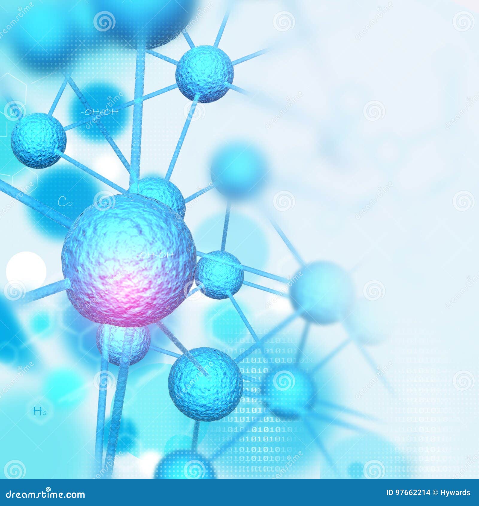 Molecule background stock illustration. Illustration of connection ...