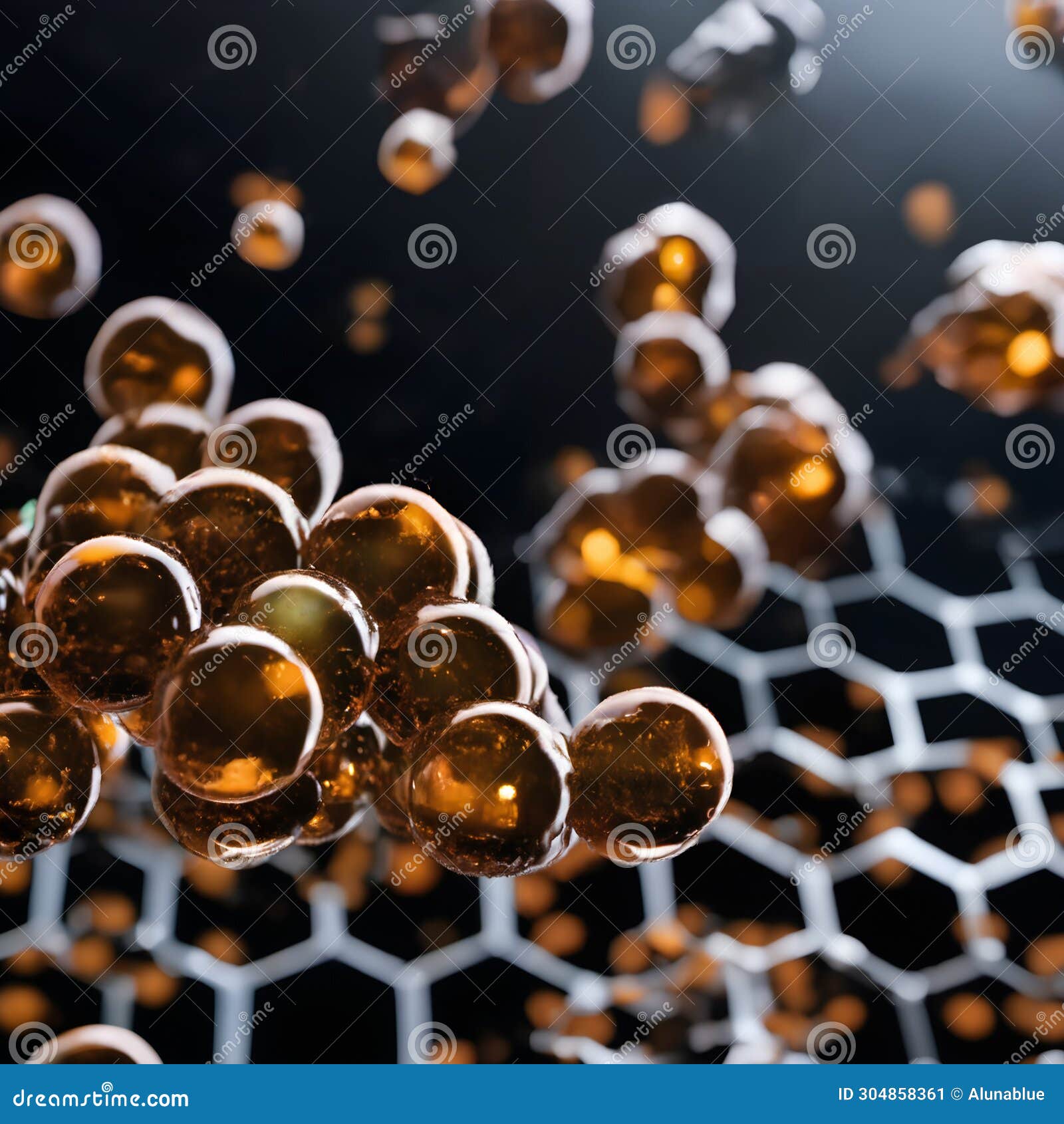 A Digital Illustration of a Nano Objects. Stock Illustration ...