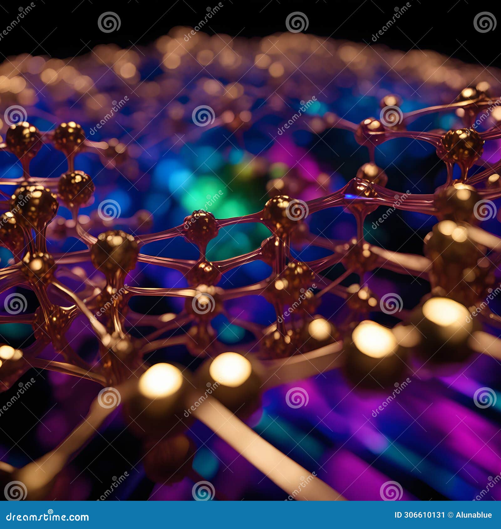 A Digital Illustration of a Nano Objects. Stock Illustration ...
