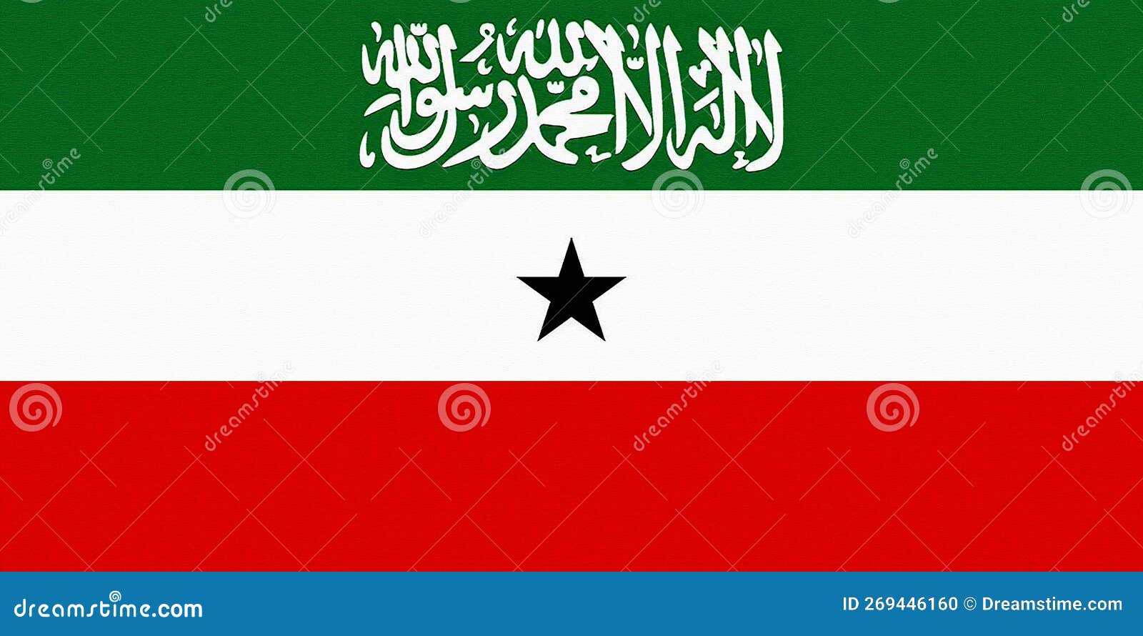 Digital Illustration of the National Flag of Somaliland Stock ...