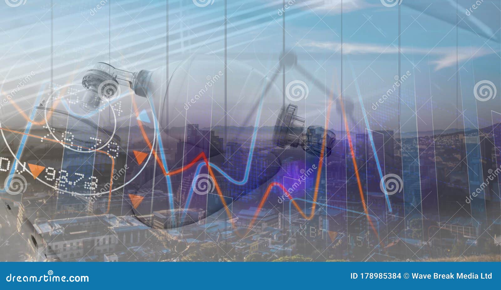 3d Illustration Of Oxygen Molecule Model On Abstract Background Royalty ...