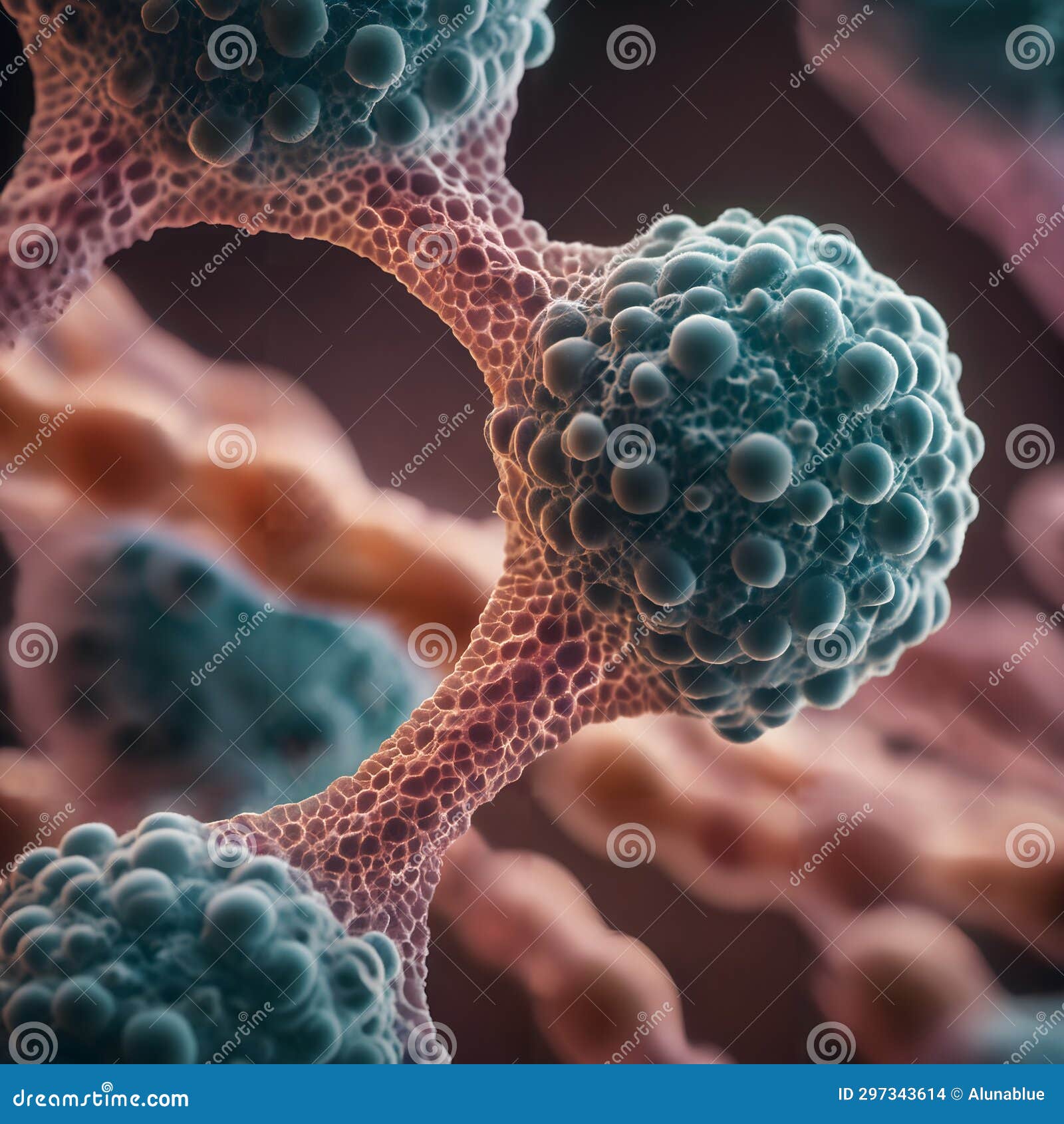 A Close Up Digital Illustration of a Cell. Stock Illustration ...