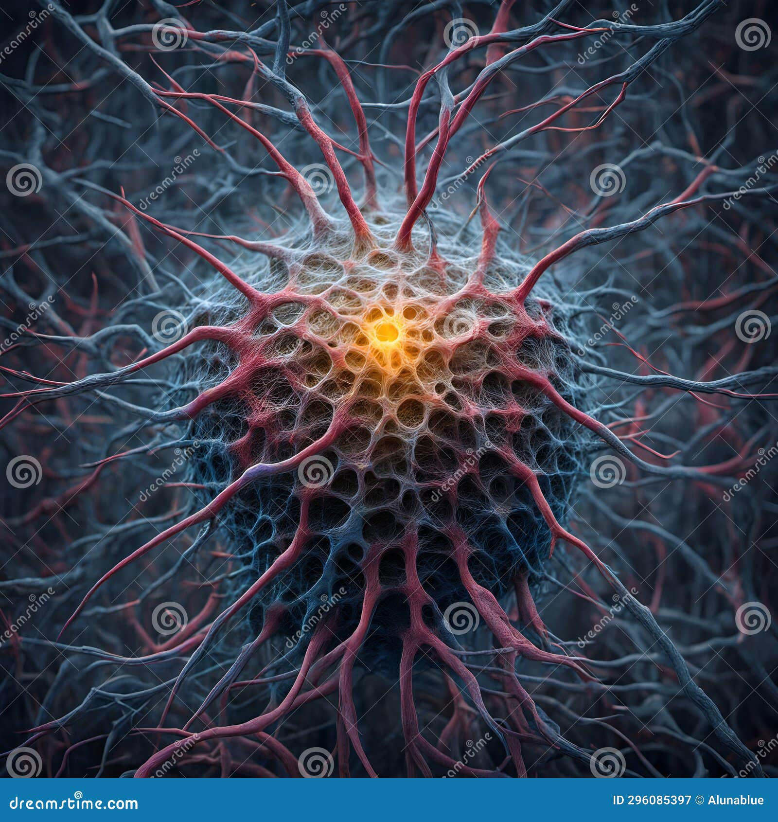A Close Up Digital Illustration of a Cell. Stock Illustration ...